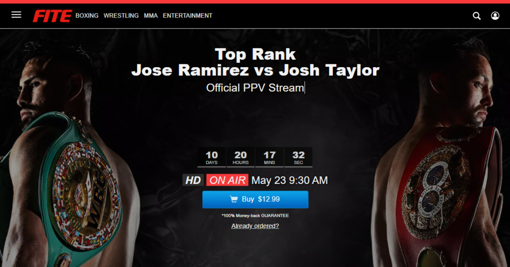 ファイトティービーFiteTVボクシング【スケジュール】 - ボクシングアート